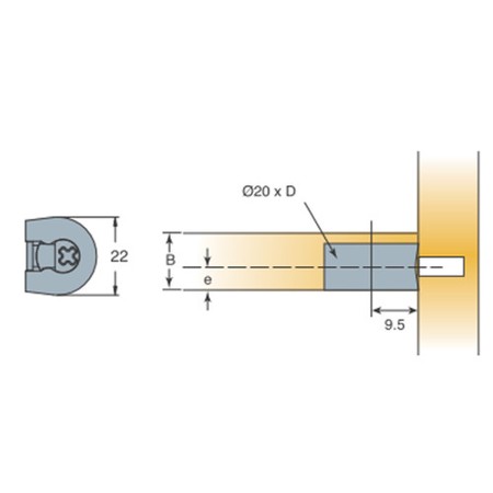 CAMFIX EXP SYST6 18/19MM VERNIKKELD - Du Pont BV