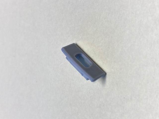 Eindkap U-profiel GRIJS (met kabelgat) 3D - Du Pont BV