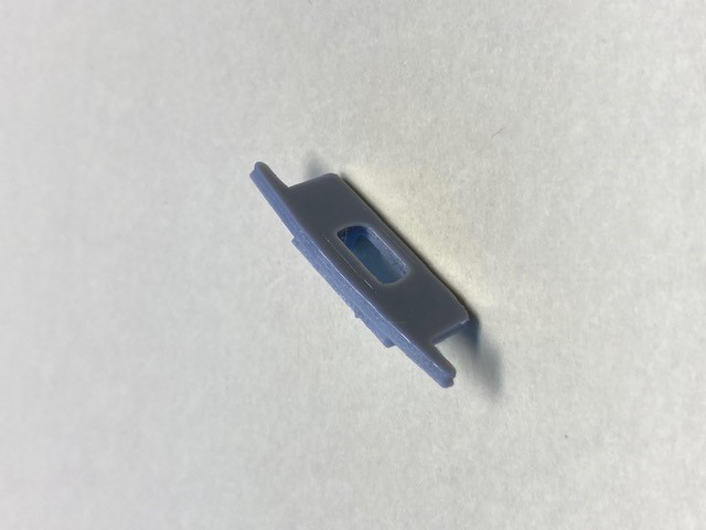 Eindkap W-profiel GRIJS (met kabelgat) 3D - Du Pont BV