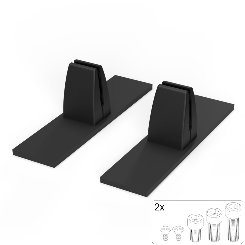 SOLIDO-F - set per 2 - losse steunen - ZWART - Du Pont BV